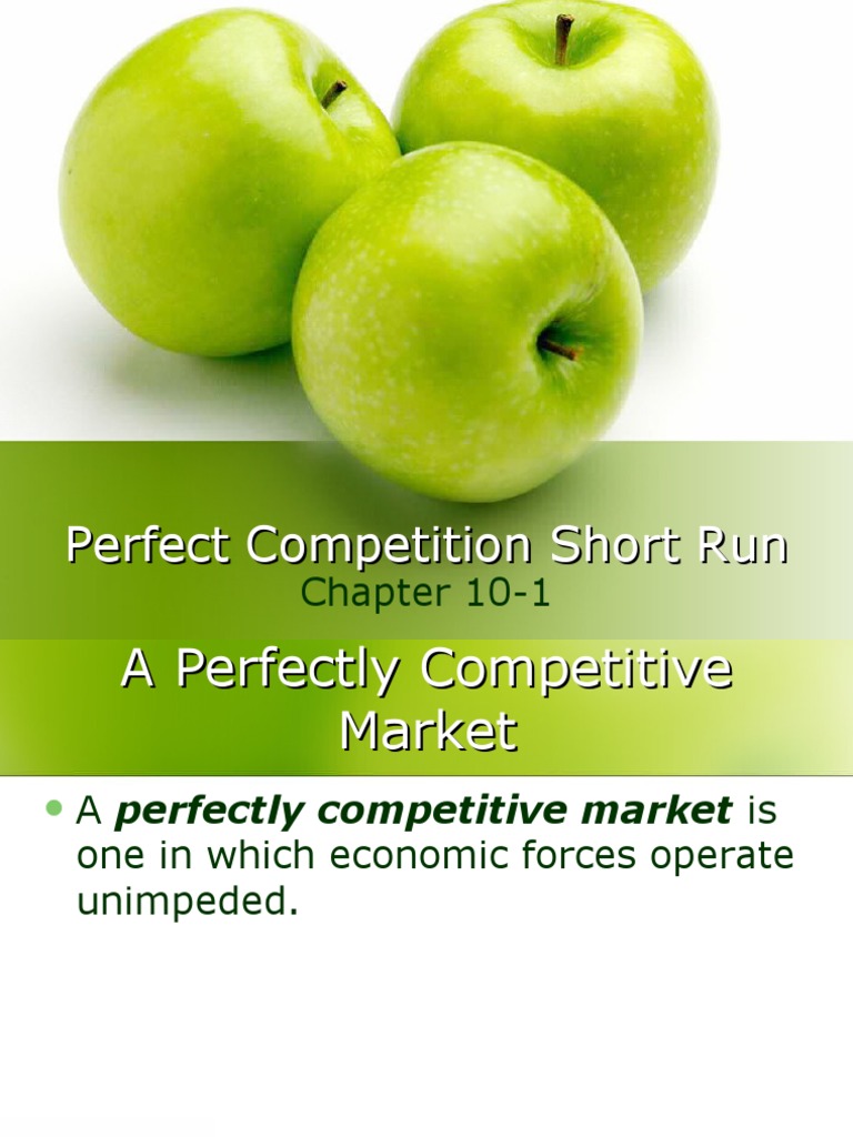 Perfect Competition in Short Run | PDF | Perfect Competition | Market Power