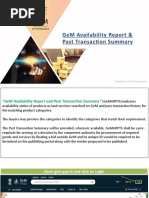 Gem Availability Report & Past Transaction Summary | PDF | Procurement | Prices