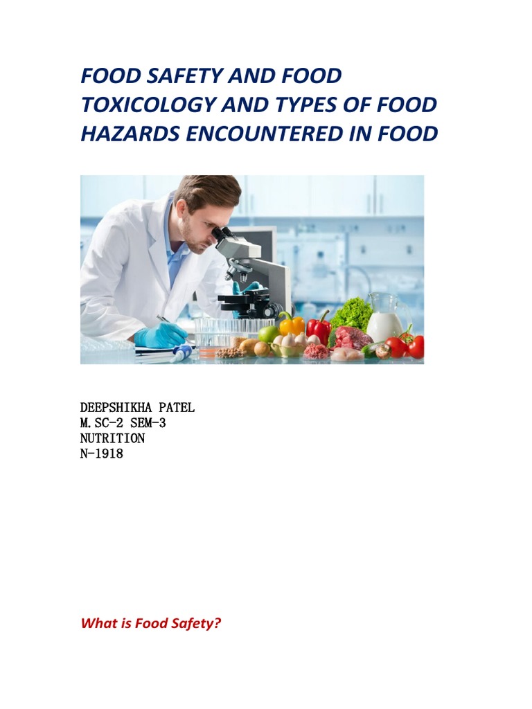 Food Safety and Food Toxicology and Types of Food | PDF | Food Safety ...