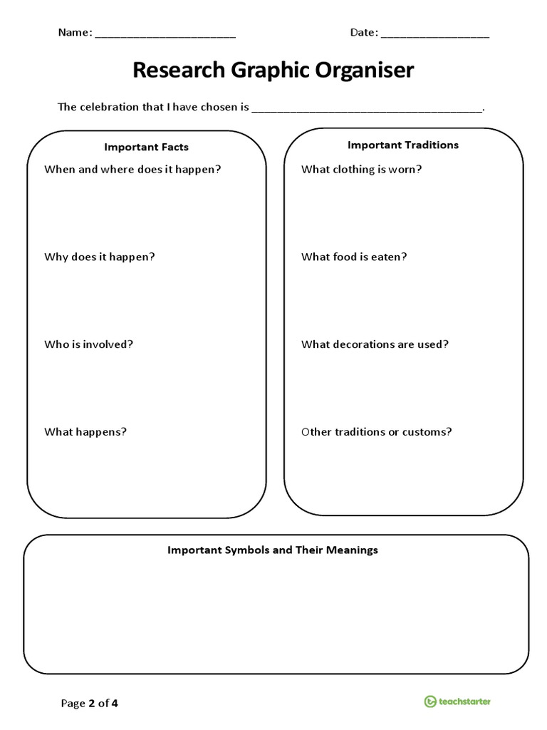WK 4 Research Graphic Organiser | PDF | Career & Growth