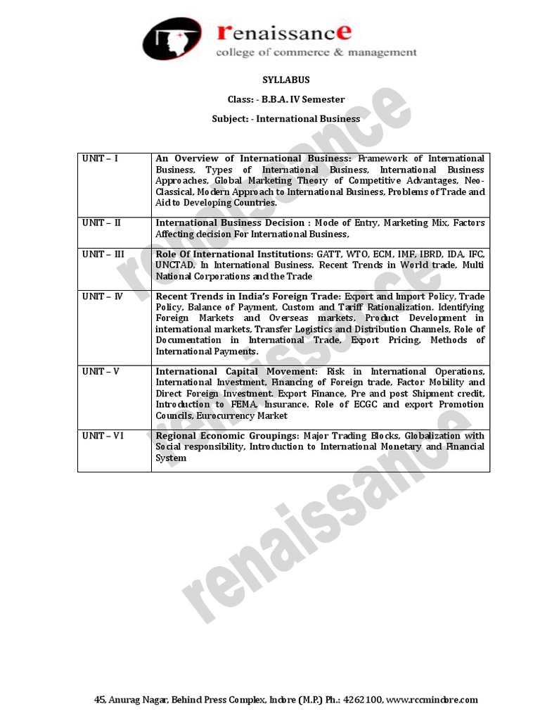 International Business | PDF | Comparative Advantage | Multinational Corporation
