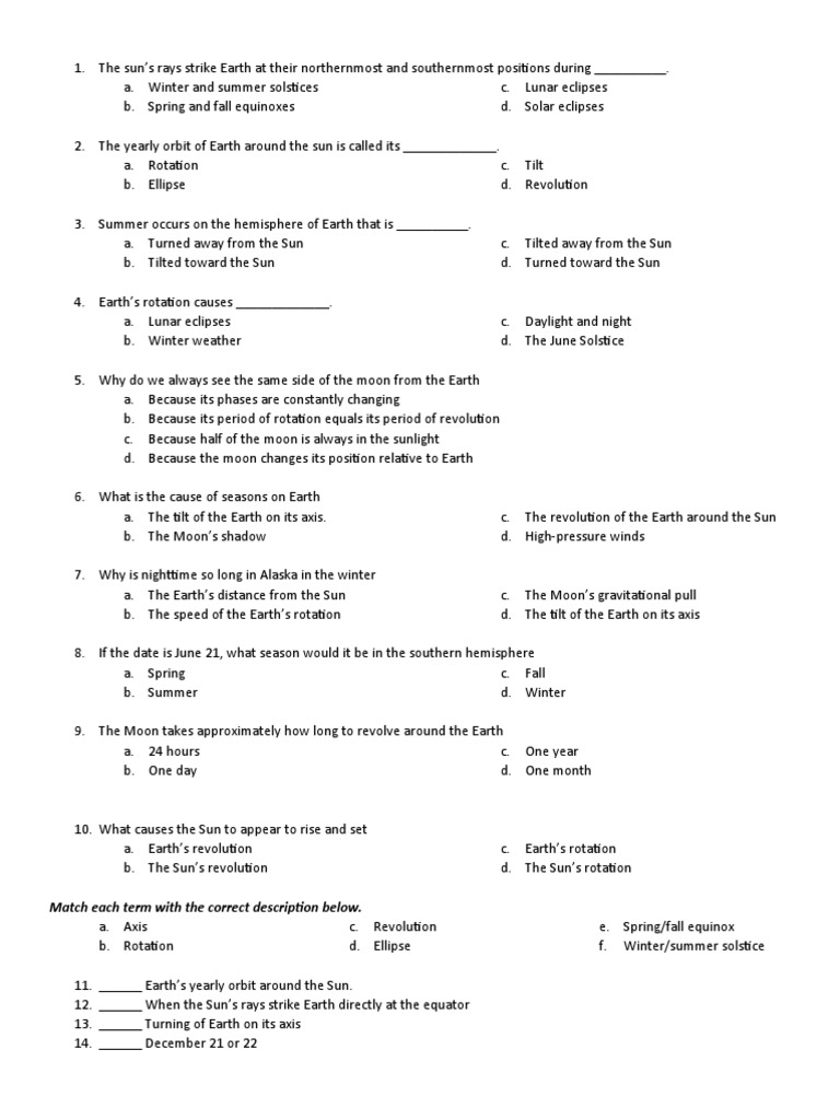 Match Each Term With The Correct Description Below | Download Free PDF ...
