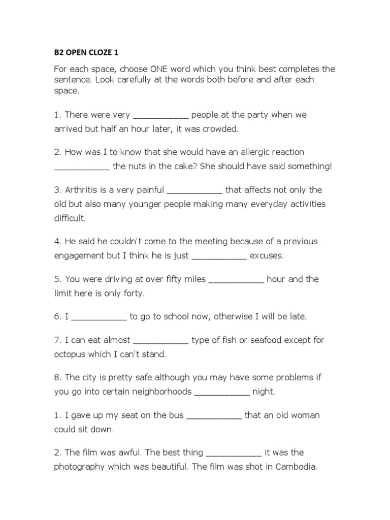 English Language Practice Quiz | PDF