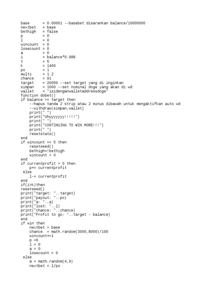 Dicebot 2000doge | PDF