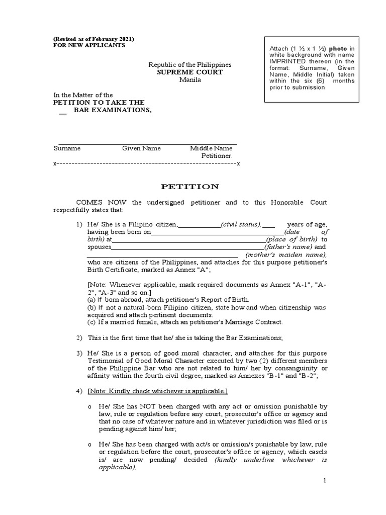 Supreme Court: Petition | PDF | Notary Public | Justice