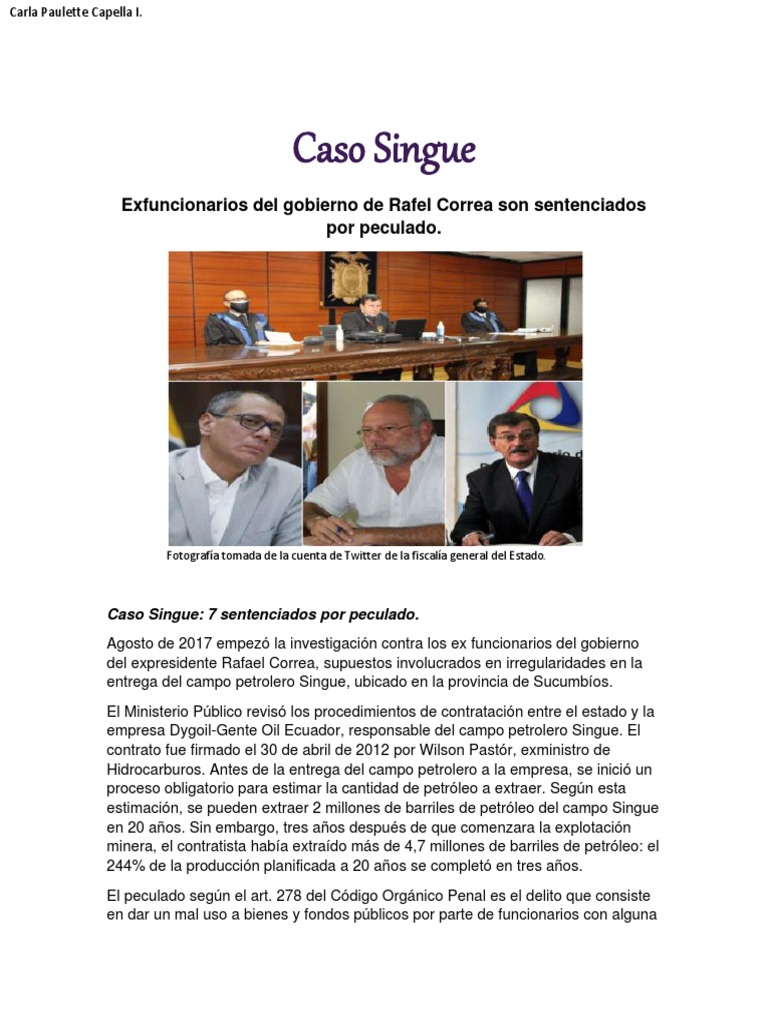 Caso Singue | PDF | Justicia | Crimen y violencia