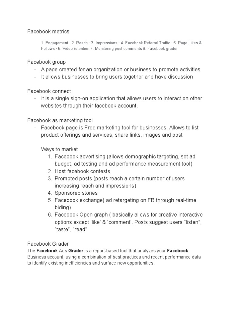 Facebook | PDF | Facebook | Advertising