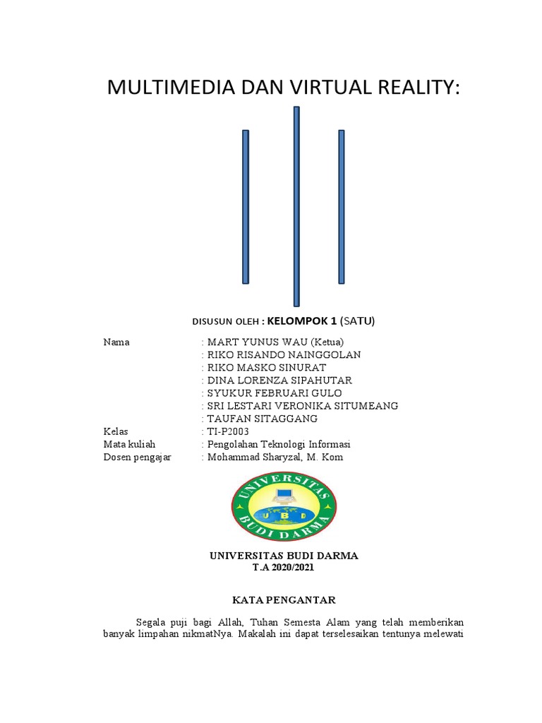 Makalah Multimedia Dan Virtual Reality D | PDF