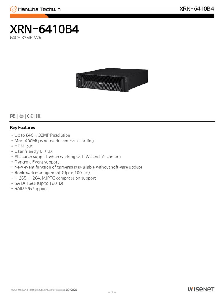 DataSheet XRN-6410B4 210224 | PDF | Internet Protocols | Computer Network