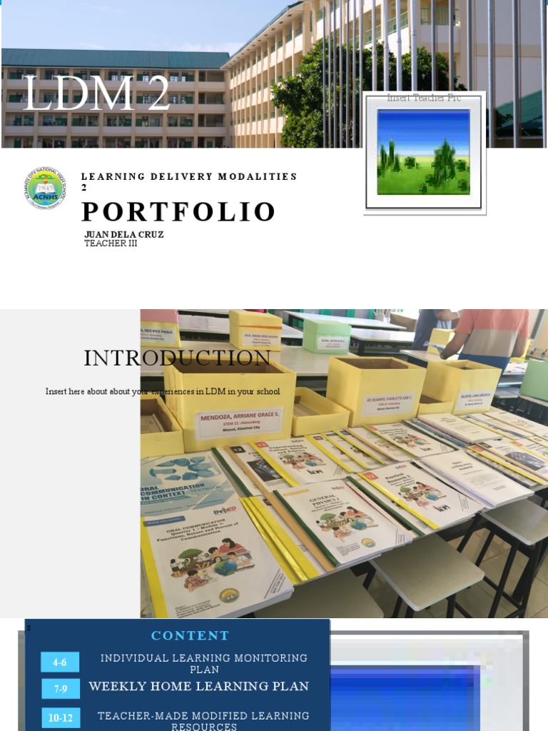 Portfolio: Insert Teacher Pic | PDF | Educational Technology | Learning