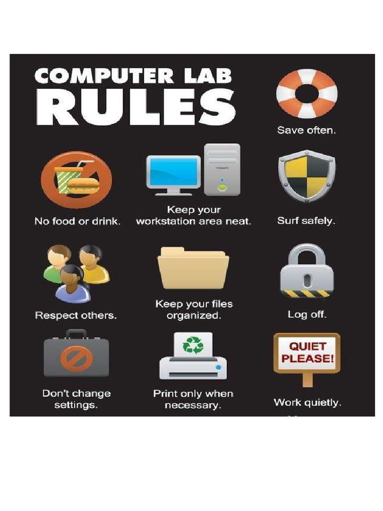 Ict Lab Rules | PDF