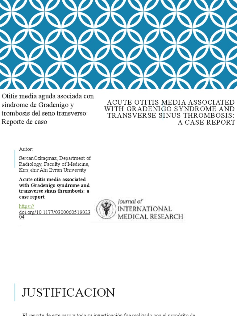 Acute Otitis Media Associated With Gradenigo Syndrome and | PDF ...