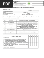 Ojt Practicum Performance Rating Report | PDF | Change | Cognition