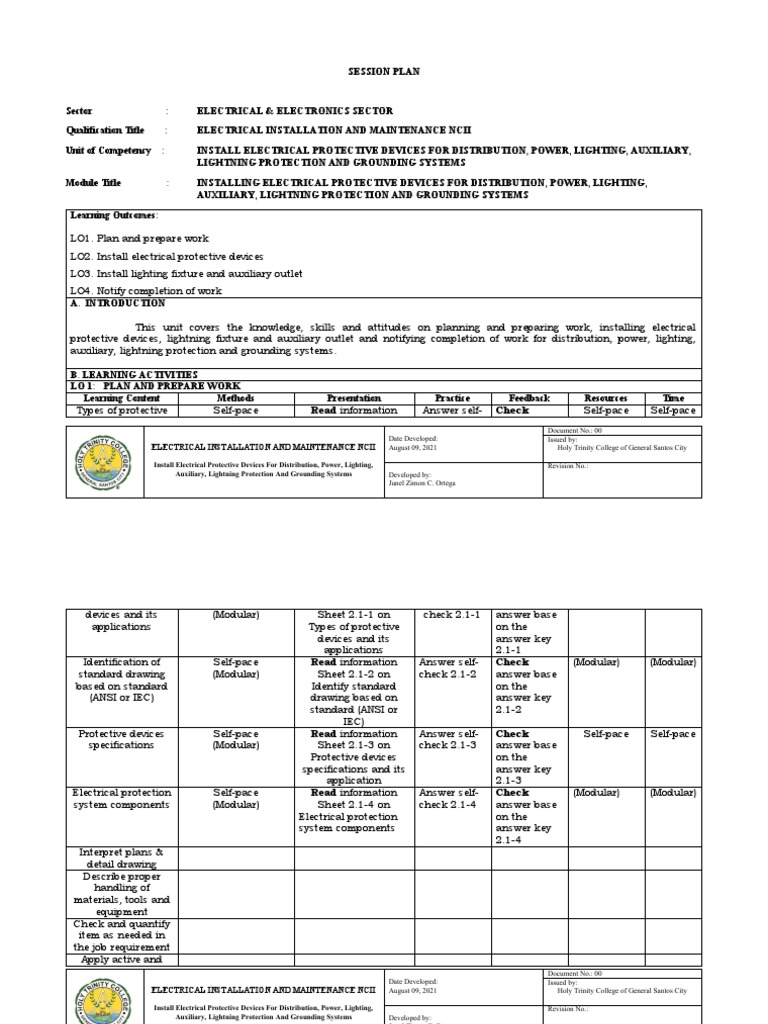 Electrical Installation and Maintenance Ncii | PDF | Specification ...