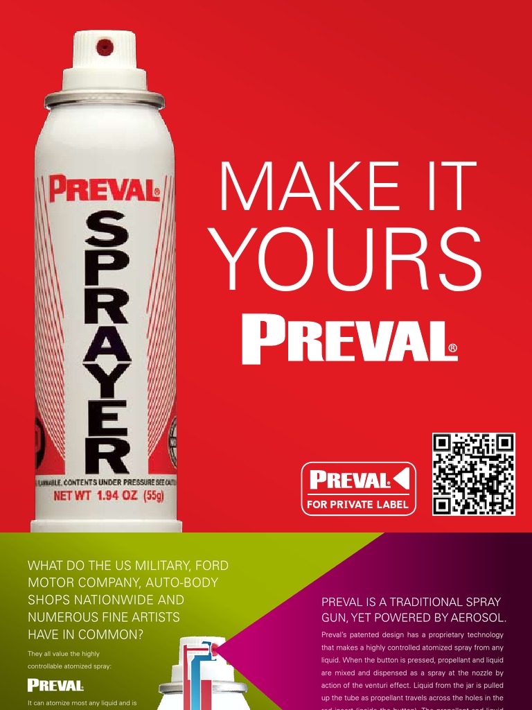Preval Brochure Private Label | PDF | Varnish | Paint