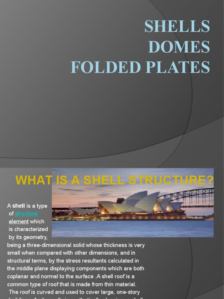 Shell Dome Folded Plates | PDF | Dome | Components