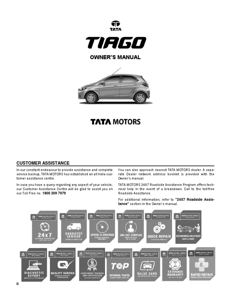 Tiago XZ Owners Manual | PDF | Airbag | Seat Belt