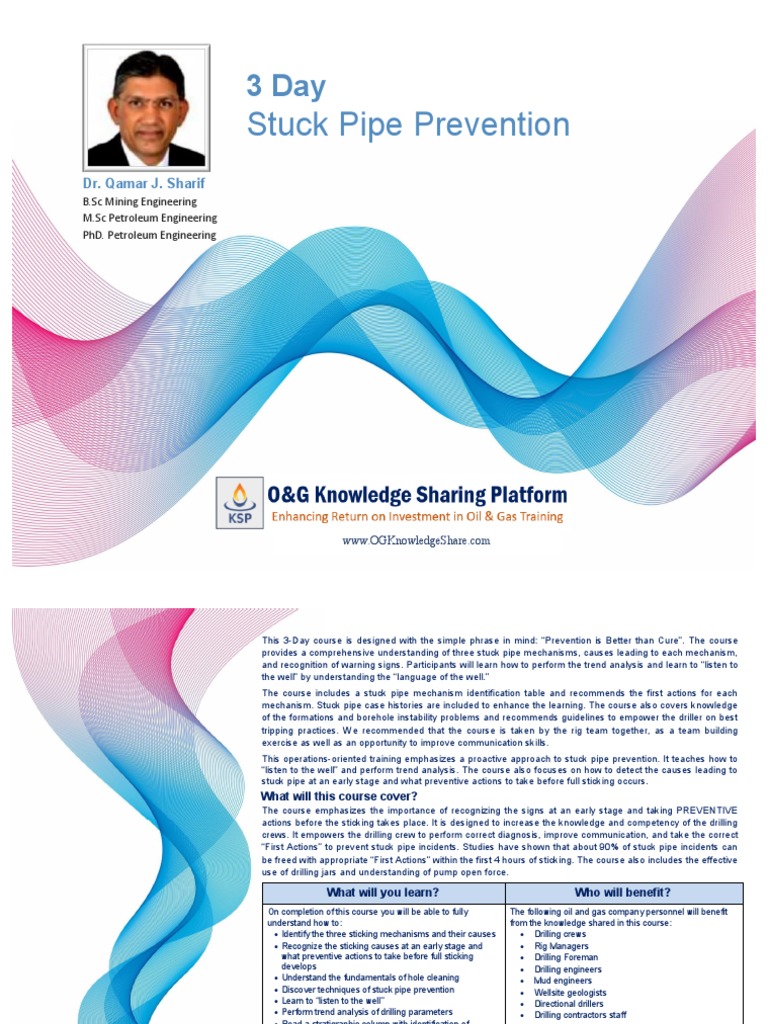 Stuck Pipe Prevention: Dr. Qamar J. Sharif | PDF | Drilling Rig | Fee