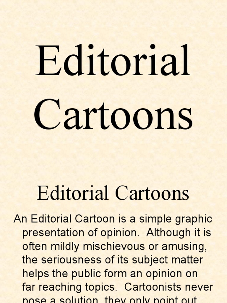 Understanding Editorial Cartoons | PDF | Social Science | Art