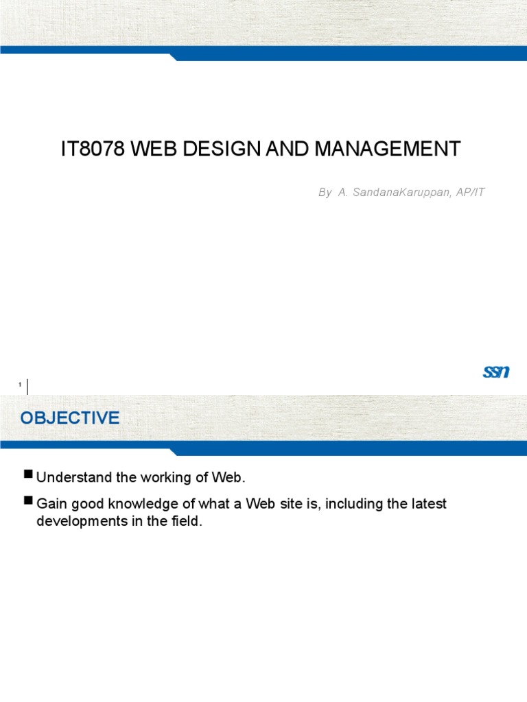 IT8078 U01S01 Working of Web | PDF | Websites | World Wide Web