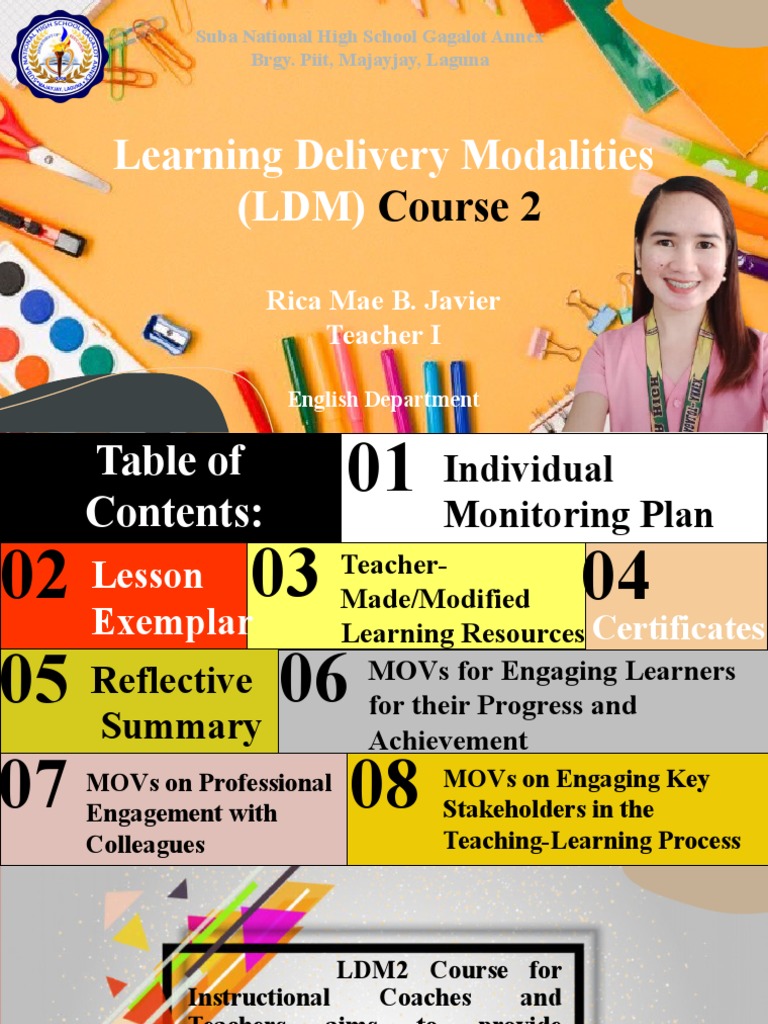 Learning Delivery Modalities (LDM) : Course 2 | PDF | Educational Technology | Learning