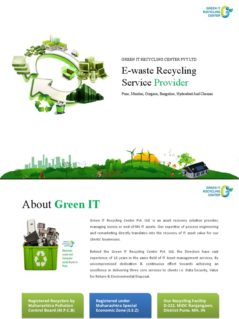 Green IT Recycling Center - Company Profile | PDF | Electronic Waste ...