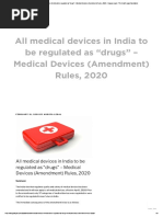 Medical Devices Rules 2017 | PDF | Medical Device | Health Care