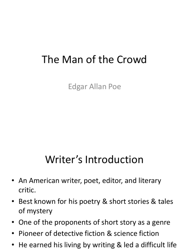 Man of Crowd | PDF | Poetry