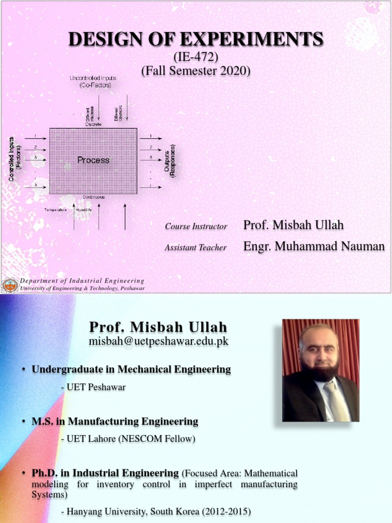 Design of Experiments - Week 1, 2 | PDF | Experiment | Accuracy And Precision