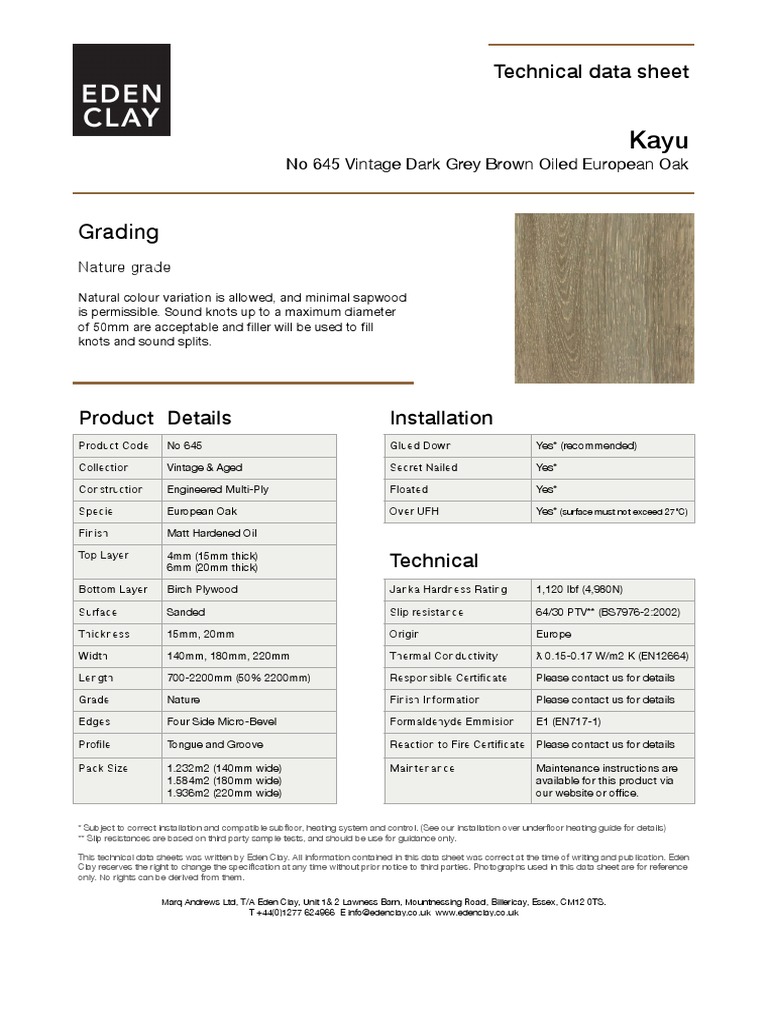 European Oak Flooring Specifications | PDF | Wood | Building Engineering