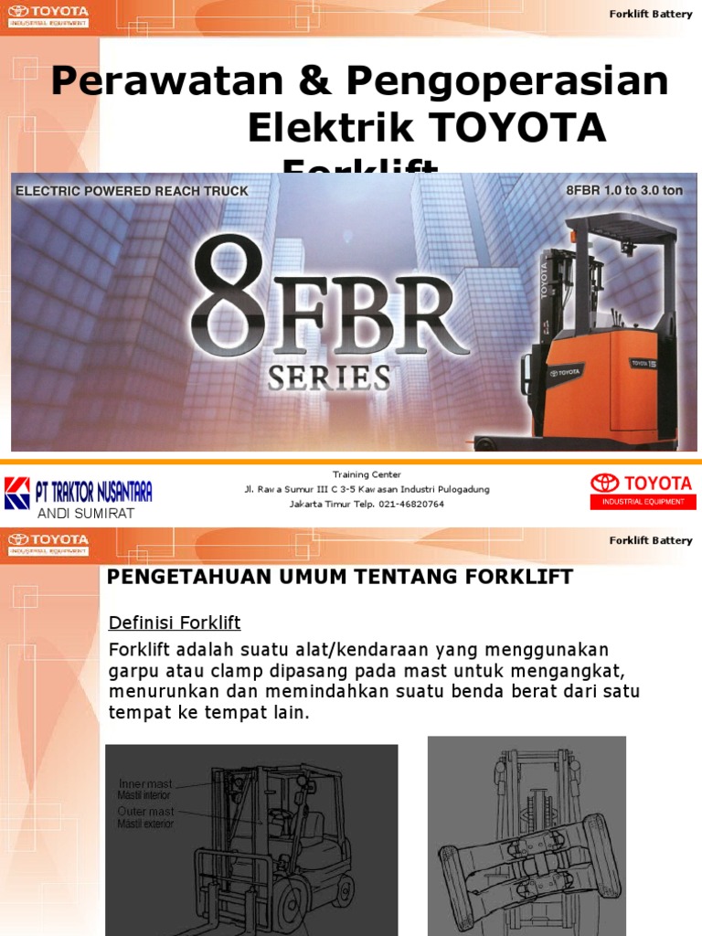 8FBR Series ... Electric Toyota Forklift | PDF