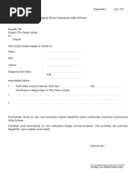 Surat Permohonan Pengembalian Dana (Refund) | PDF | Pengelolaan ...