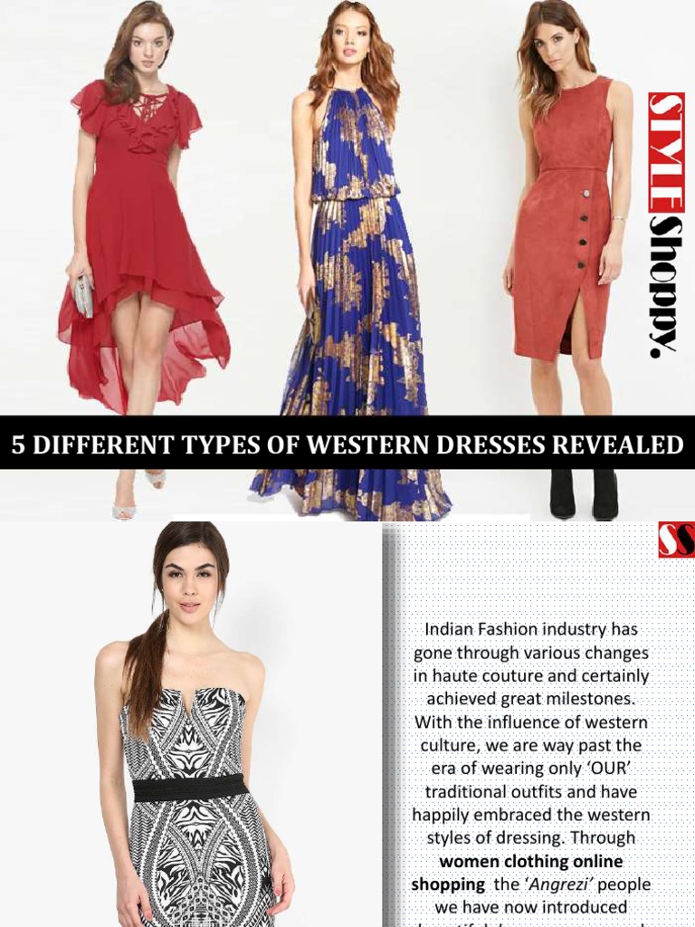 5 Different Types of Western Dresses Revealed | PDF