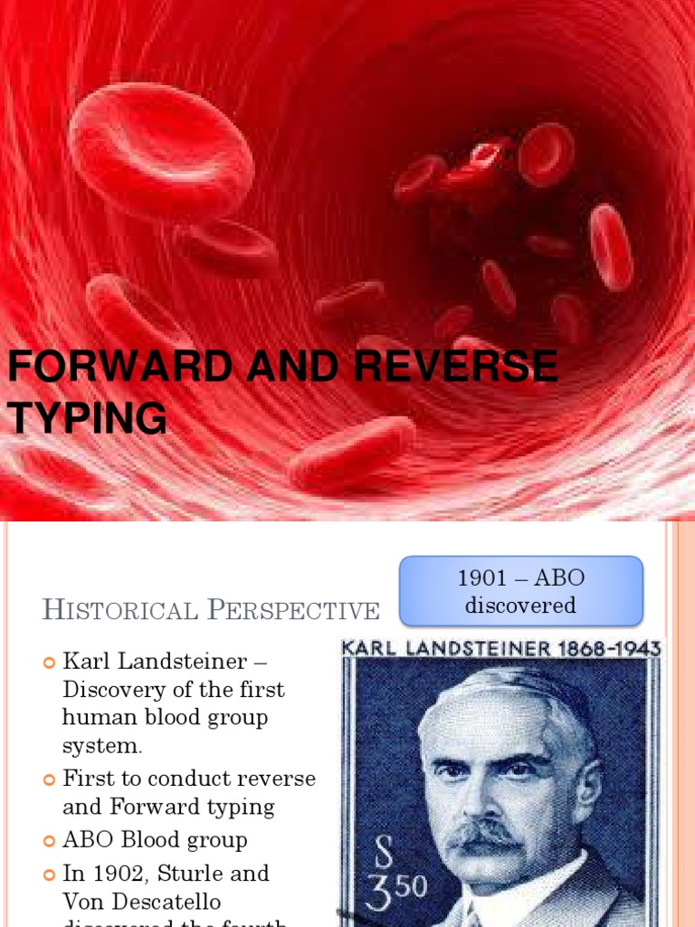 Forward and Reverse Typing | PDF | Blood Type | Hematology