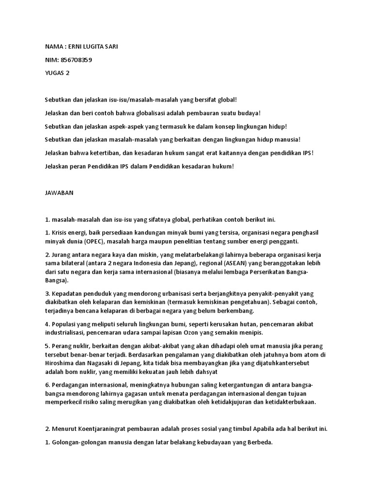 Tugas 2 PDGK | PDF | Ilmu Sosial | Sejarah