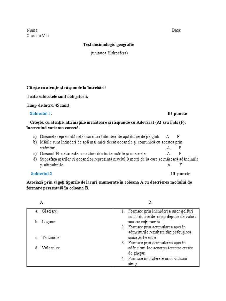 Test Docimologic | PDF
