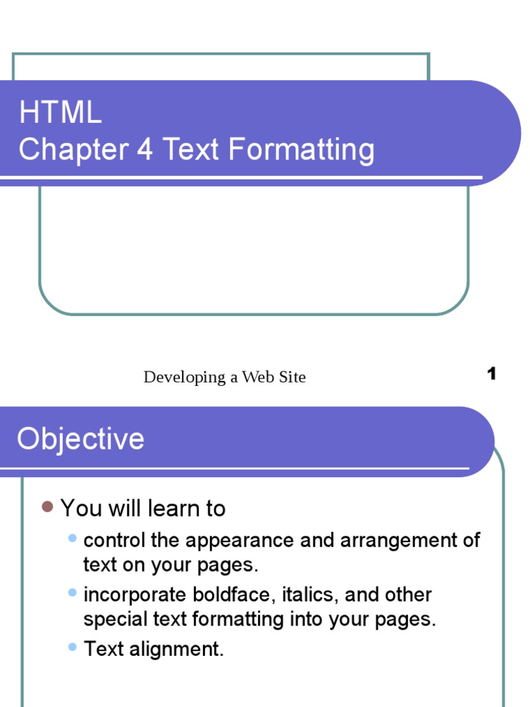 Chapter 4 Text Formatting | PDF | Infographics | Encodings