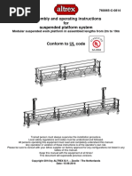 Cradle Operation Manual for Construction | PDF | Electric Motor | Switch