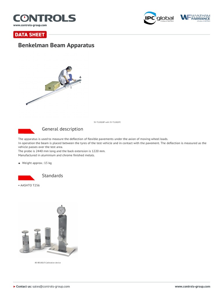 Benkelman Beam Apparatus | PDF | Technology & Engineering