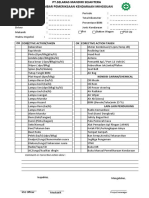 Checklist Kendaraan Harian | PDF