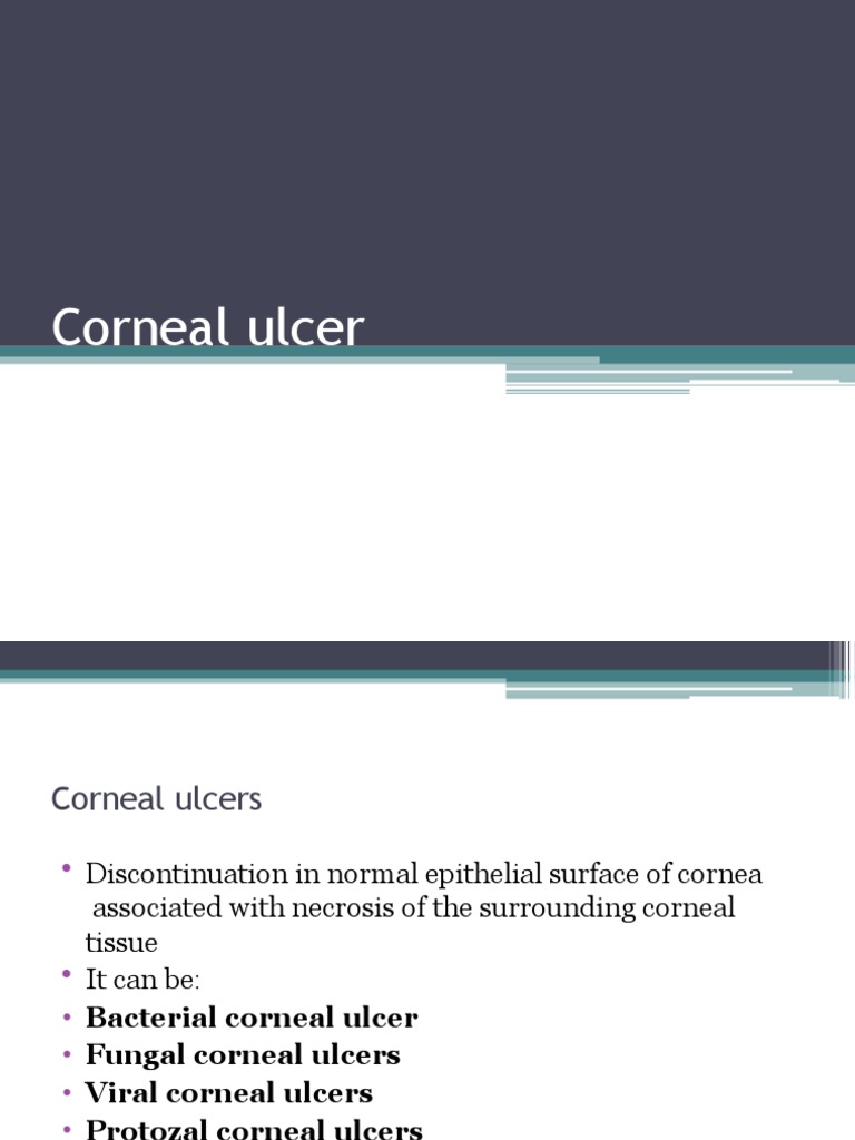 Corneal Ulcers | PDF | Cornea | Ophthalmology