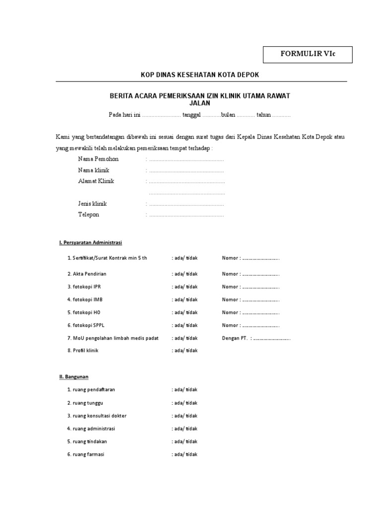 BAP Klinik Utama Rajal PDF | PDF