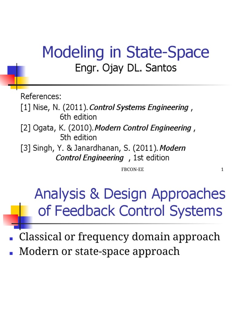 5 Modeling in State Space | PDF | Control Engineering | Control Theory