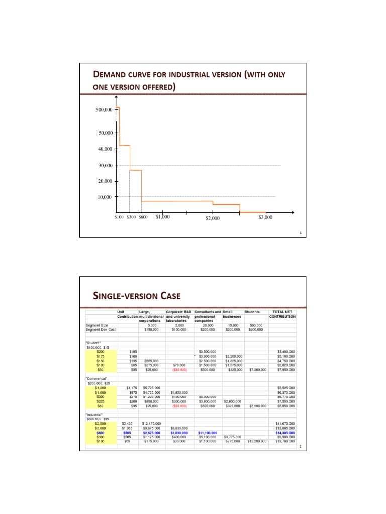 Cambridge Software Case Handout | PDF | Profit (Economics) | Marketing