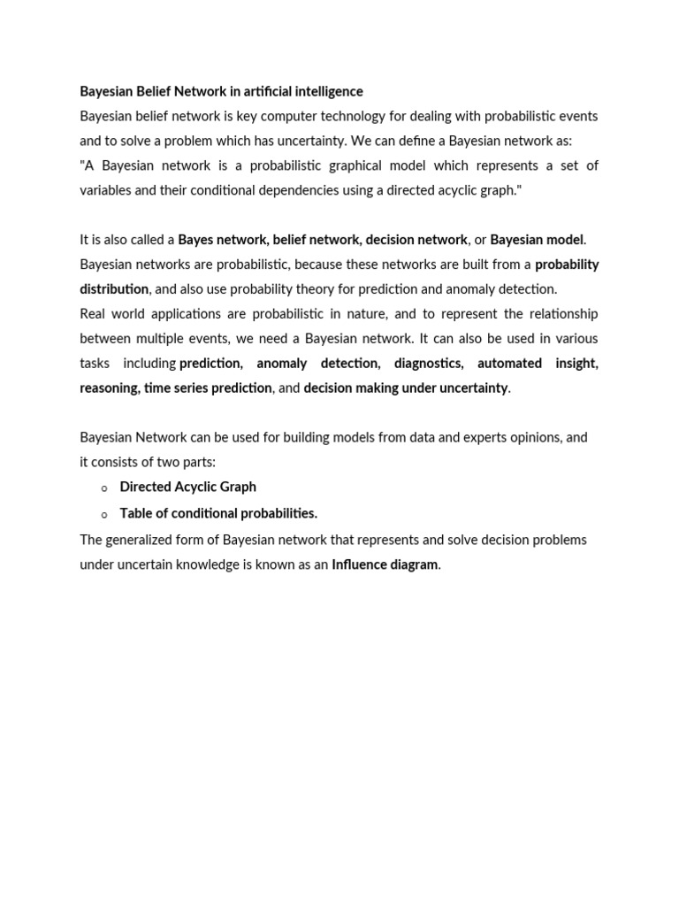 Bayesian Networks in AI Explained | PDF | Bayesian Network | Scientific ...