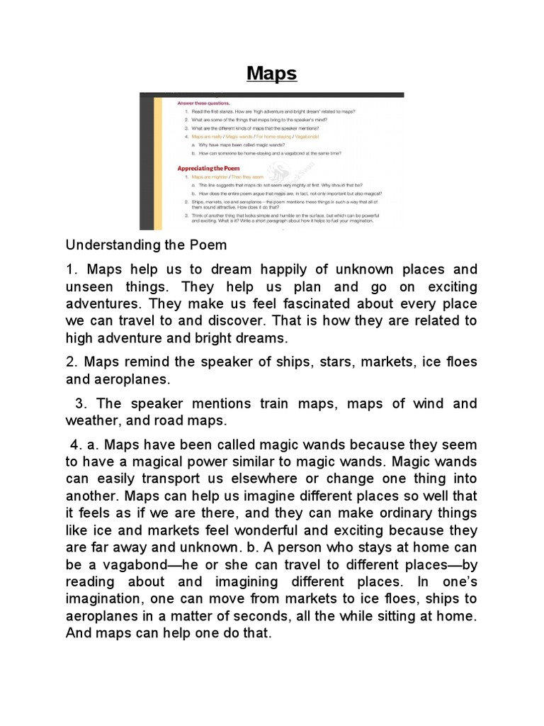 Maps Word File Question and Answers | PDF