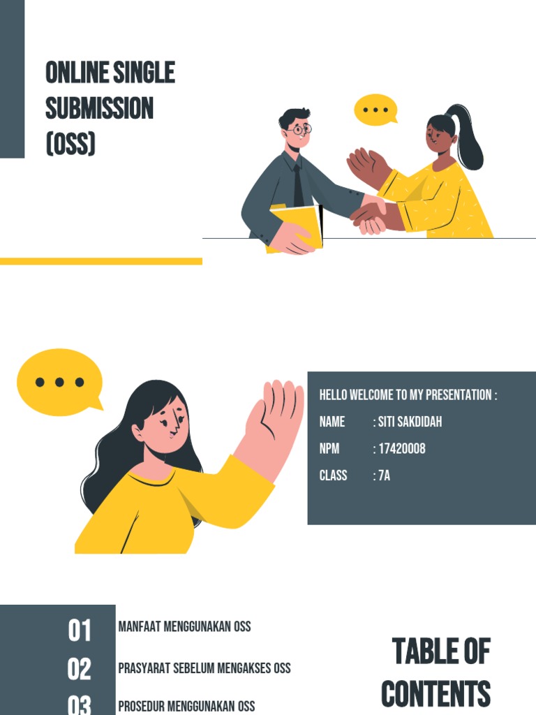 Online Single Submission (OSS) | PDF