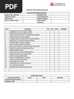 Daily Welding Machine Inspection Checklist | PDF | Welding | Construction