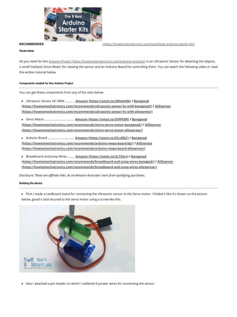 Arduino Radar Source Code | Download Free PDF | Arduino | Trigonometric ...