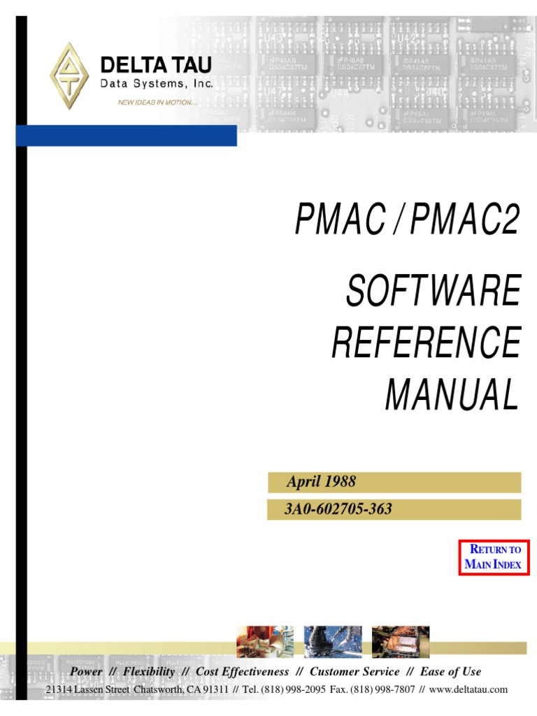 Manual - PMAC - Software Reference Manual | PDF | Electronics ...